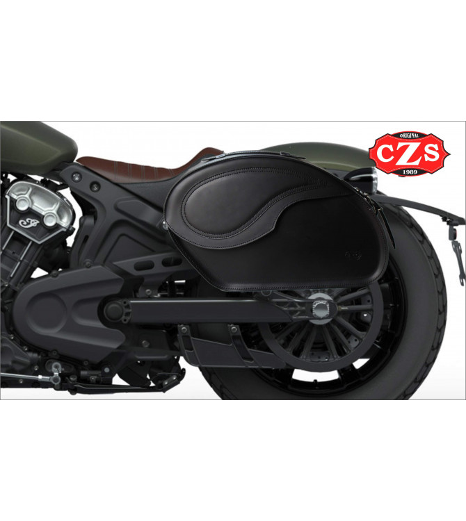 Starr Satteltaschen Indian Scout 2018 VENDETTA Basis Spezifische Hellbraun
