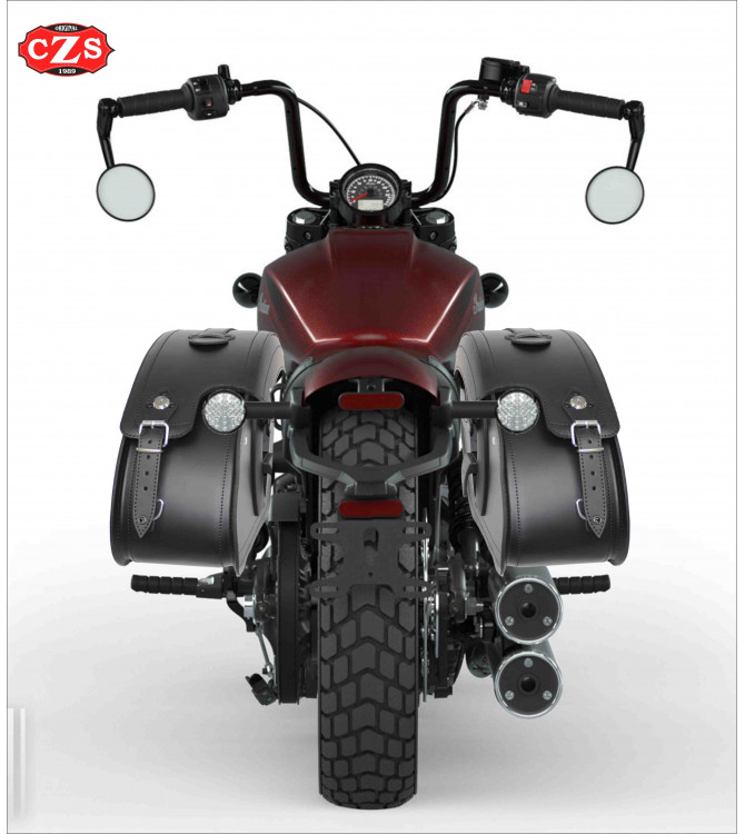 Starr Satteltaschen Indian Scout 2018 VENDETTA Basis Spezifische Hellbraun